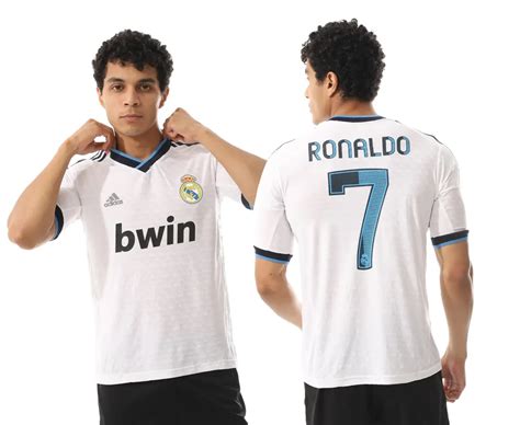 قميص ريال مدريد الأساسي 201213 مع طباعة رونالدو 7