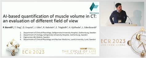 Opportunistic Screening And Body Composition Analysis Using Ai Esr Connect