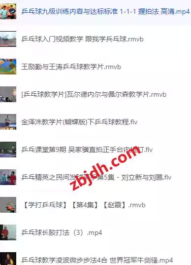 乒乓球教程 初学者从入门 发球等全方面学习 素材 小乐吧 分享实用资源