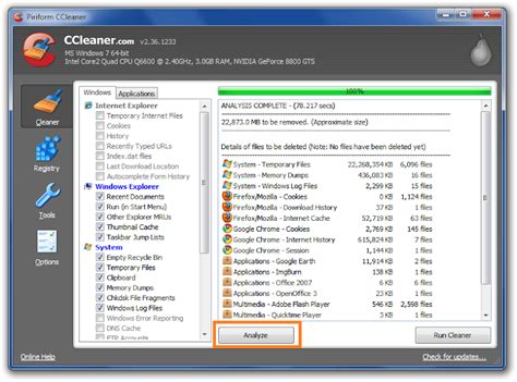 Clean Up The Temporary Folder In Windows 7 With Ccleaner