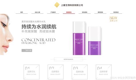 225 大学生html5期末大作业 ―【简约的化妆品公司网页9页】 Web前端网页制作 Html5css3js Csdn博客