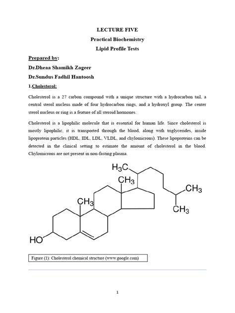 Lecture5 Practicalbiochemistry Lipidprofile 2 Pdf Lipoprotein