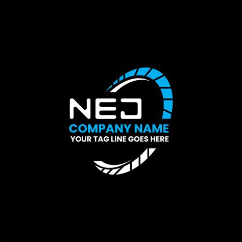 Nej Letter Logo Vector Design Nej Simple And Modern Logo Nej