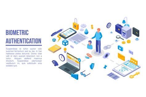 Biometric Authentication Concept Banner Graphic By Ylivdesign Creative Fabrica