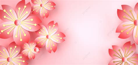 종이 컷 꽃 C4d 종이 컷 꽃 배경 C4d 3d 분홍색 배경 일러스트 및 사진 무료 다운로드 Pngtree