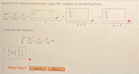 Solved Rewrite The Rational Expression Using The Method Of