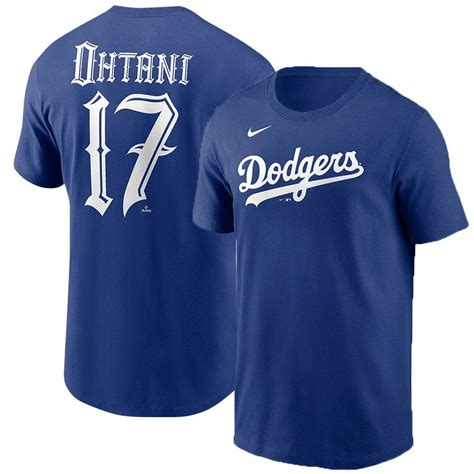 Mlb 大谷翔平 ドジャース Tシャツ Dodgers X Mister Cartoon ネーム＆ナンバー ナイキnike ロイヤル