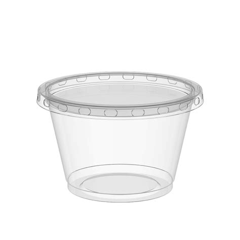 Cosmoplast Wholesale Plastic Sauce Cups 4 Oz Clear With Clear Lids 2000
