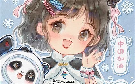非人哉 冰墩墩雪容融 二次元拟人形象好可爱含原神胡桃梨花香霜雪千年 哔哩哔哩 bilibili