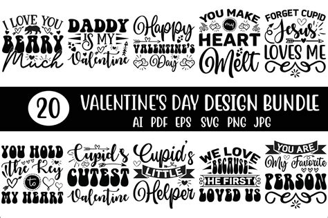 Valentines Day Designs Bundle Graphic By Na Svg Store199 · Creative