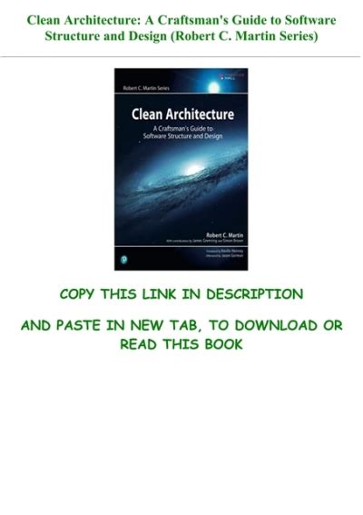 ~free Download Clean Architecture A Craftsmans Guide To Software