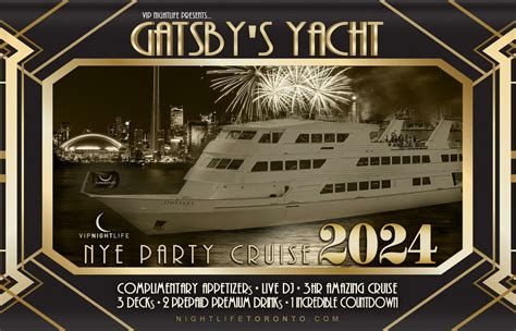 2024 Toronto New Year S Eve Fireworks Cruise Gatsby S Yacht Party
