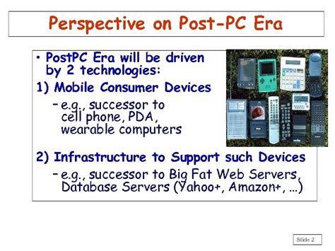 Computers For The Post Pc Era Dave Patterson