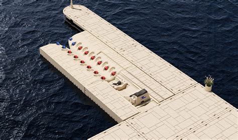 Pro 8 Boat Port Wave Armor Floating Docks