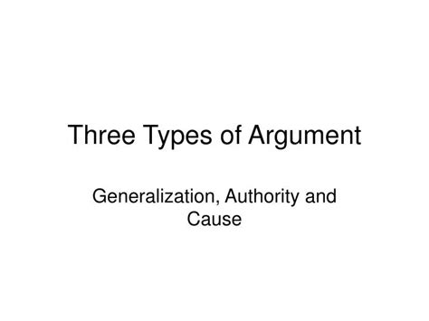 PPT Three Types Of Argument PowerPoint Presentation Free Download ID 377292