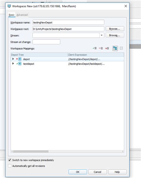 Perforce Can T Post To New Depot Stack Overflow
