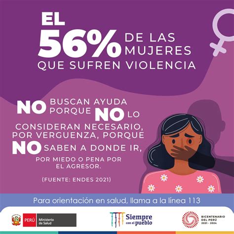 Ministerio De Salud On Twitter El De Las Mujeres Que Sufren Violencia NO Buscan Ayuda Por