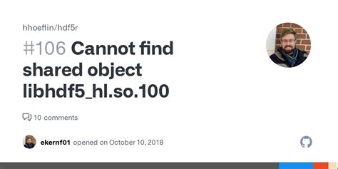 Cannot Find Shared Object Libhdf Hl So Issue Hhoeflin Hdf R GitHub