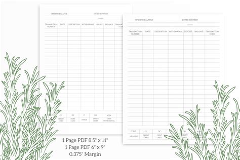 Checkbook Register Log Book Graphic By Xpression Design · Creative Fabrica