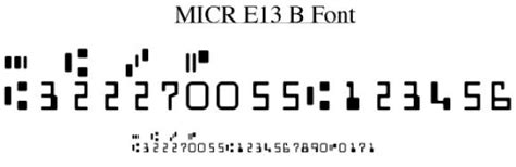 Micr Font