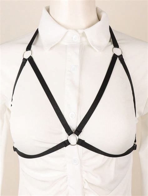 Wear Adjustable Bra Harness Cage Crop Top Body Harness Goth Rave Body