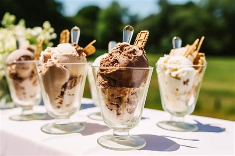 Premium Photo Ice Cream Desserts Buffet Table Event Food Catering For