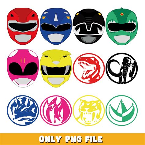 Power Rangers Face Logo Png Power Rangers Bundle Png Movies Png