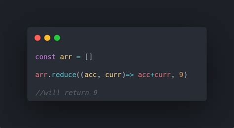 ⚡⚡javascript⚡⚡ Reduce Method Doesnt Work On An Empty Array And If You