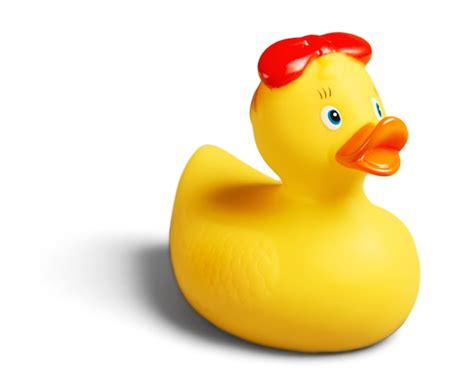 Juguete Amarillo Aislado Pato De Goma Patito De Goma Juguete De Baño