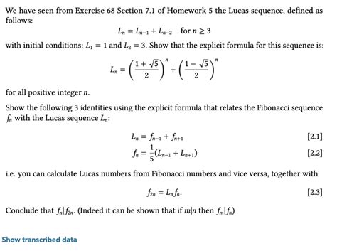 Solved We Have Seen From Exercise 68 Section 7 1 Of Homework