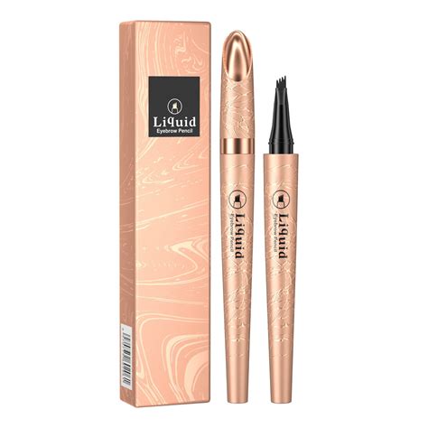Zaroyeax Quad Tip Eyebrow Pen And Sweat For Long Lasting Natural Looking