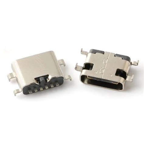 USB C Female Connector USB Connector Pin Right Angle Sink Plated Female Type C Connector