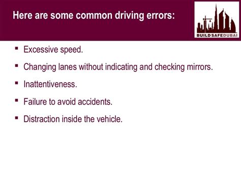 Driving Errors
