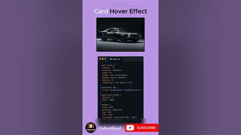 Card Hover Animation For Website To Interactive Trending Shorts Viral Youtube Html5css3