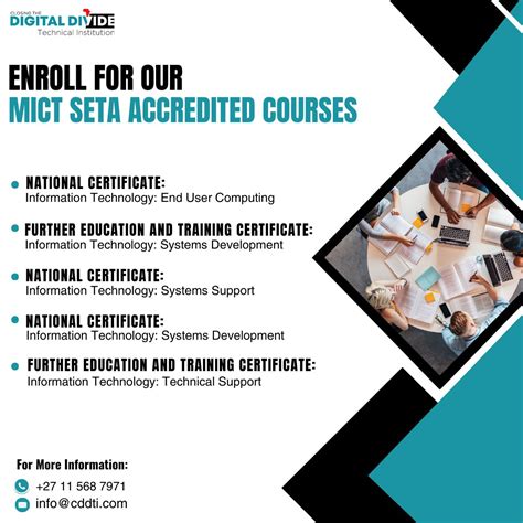 Ittraining Careergrowth Techskills Mictseta Accreditedcourses Closing The Digital Divide