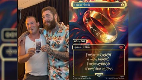 The One Ring Mtg Card Has Been Bought By Post Malone Explosion Network