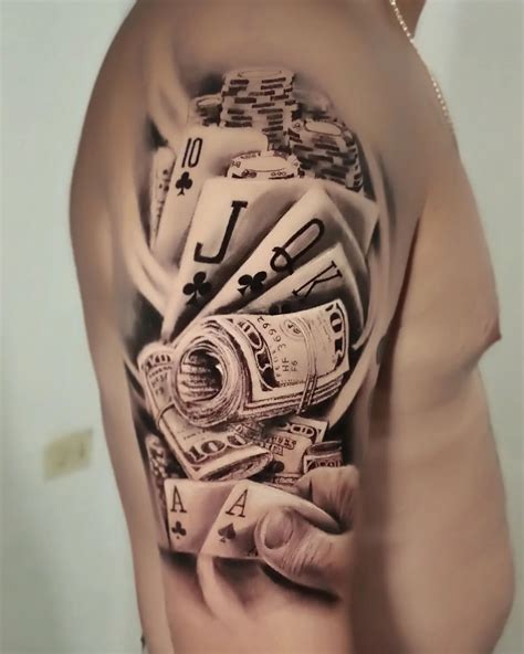 Burning Money Tattoo Designs