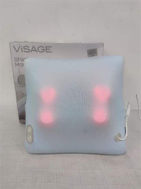 Visage Shiatsu Back Massage Cushion 220v Mas2204106a Hmr Shop N Bid