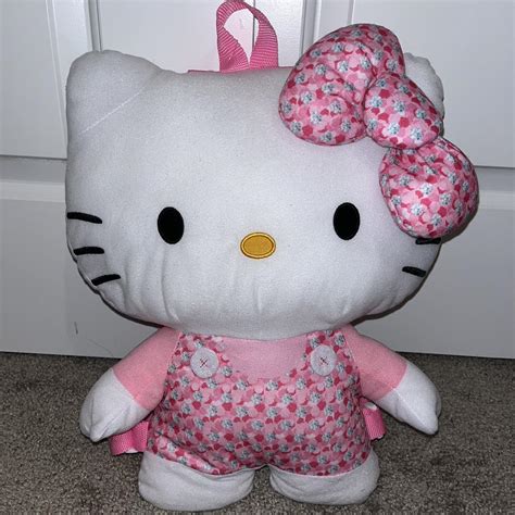 Hello Kitty Plush Backpack Good Condition Has Depop