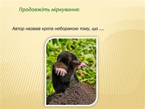 Презентація Олександр Копиленко «Кріт неборака 4 клас Розвиток читацької компетентності