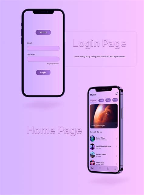 MUSIX Music Player App UX UI On Behance