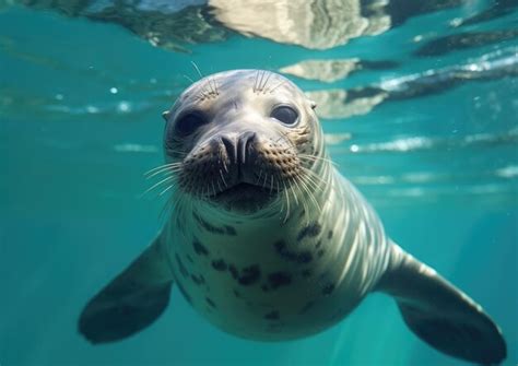 Premium Ai Image Common Seal Or Harbor Seal