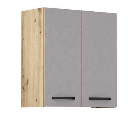 Кухненски шкаф за аспиратор Лорен G17 60 см Mdf Сив мат Артизан Мебели Венус