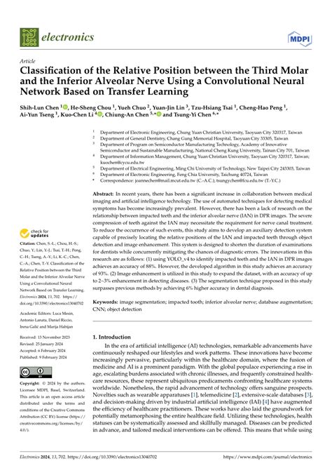 Pdf Classification Of The Relative Position Between The Third Molar And The Inferior Alveolar