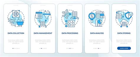 Stages Of Data Processing Rectangle Infographic Template Ai Element Editable Vector Ai Element