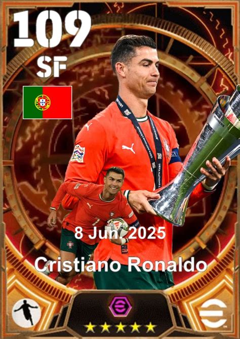 Cristiano Ronaldo Efootball Cart Consept Game Card For Soccer Game