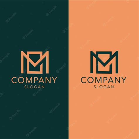 Modèle De Conception De Logo Cm Lettre Initiale Monogramme Moderne