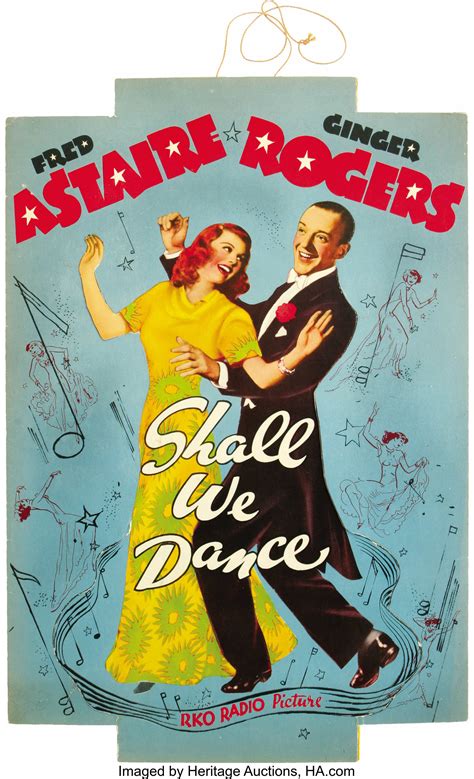 Shall We Dance Rko 1937 Promotional Hanger 125 X 185
