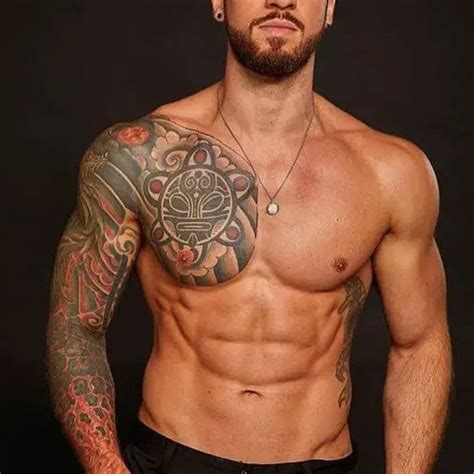 Update 72 Mens Half Chest Tattoos Super Hot Vn