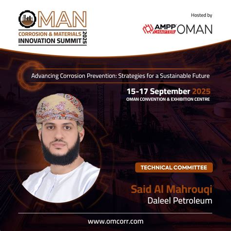 Corrosioninnovation Omansummit2025 Materialsscience Ampp Oman Chapter